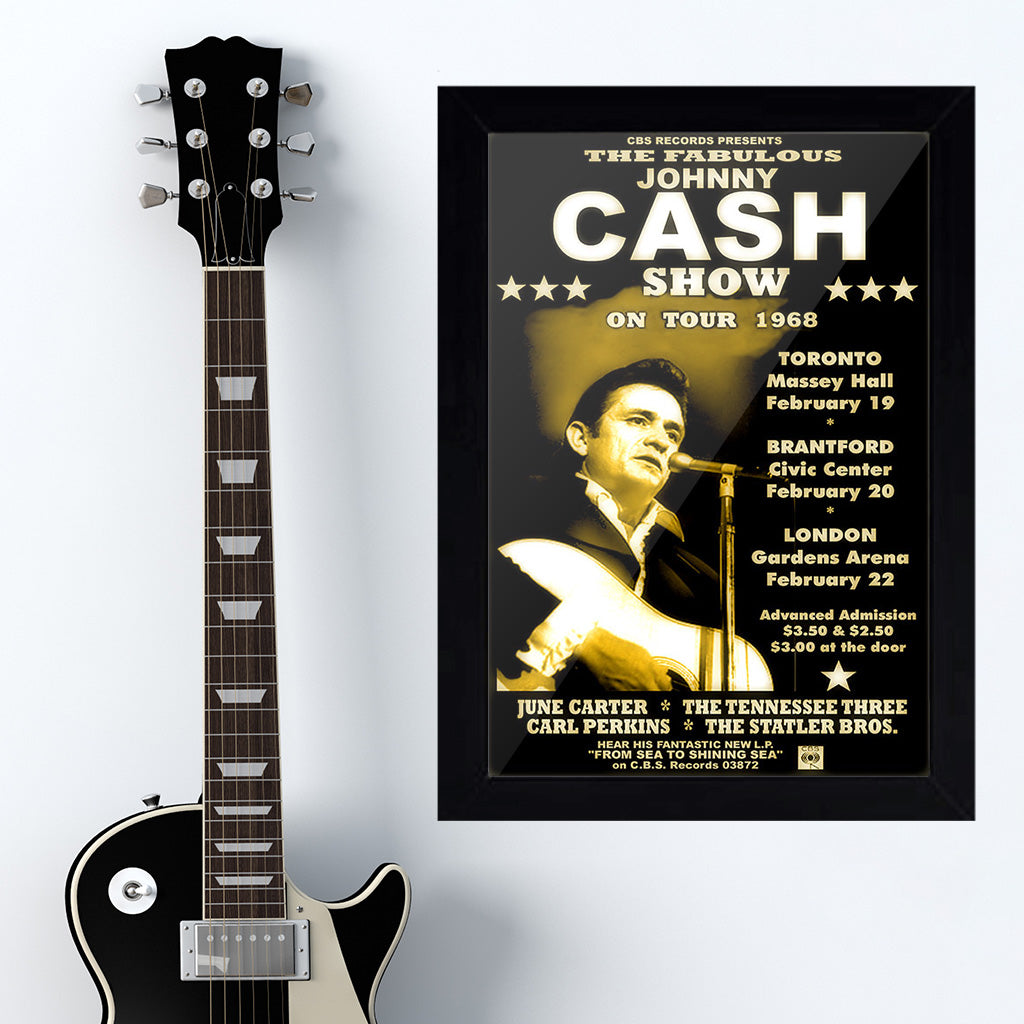 Johnny Cash with June Carter (1968) - Concert Poster - 13 x 19 inches ...